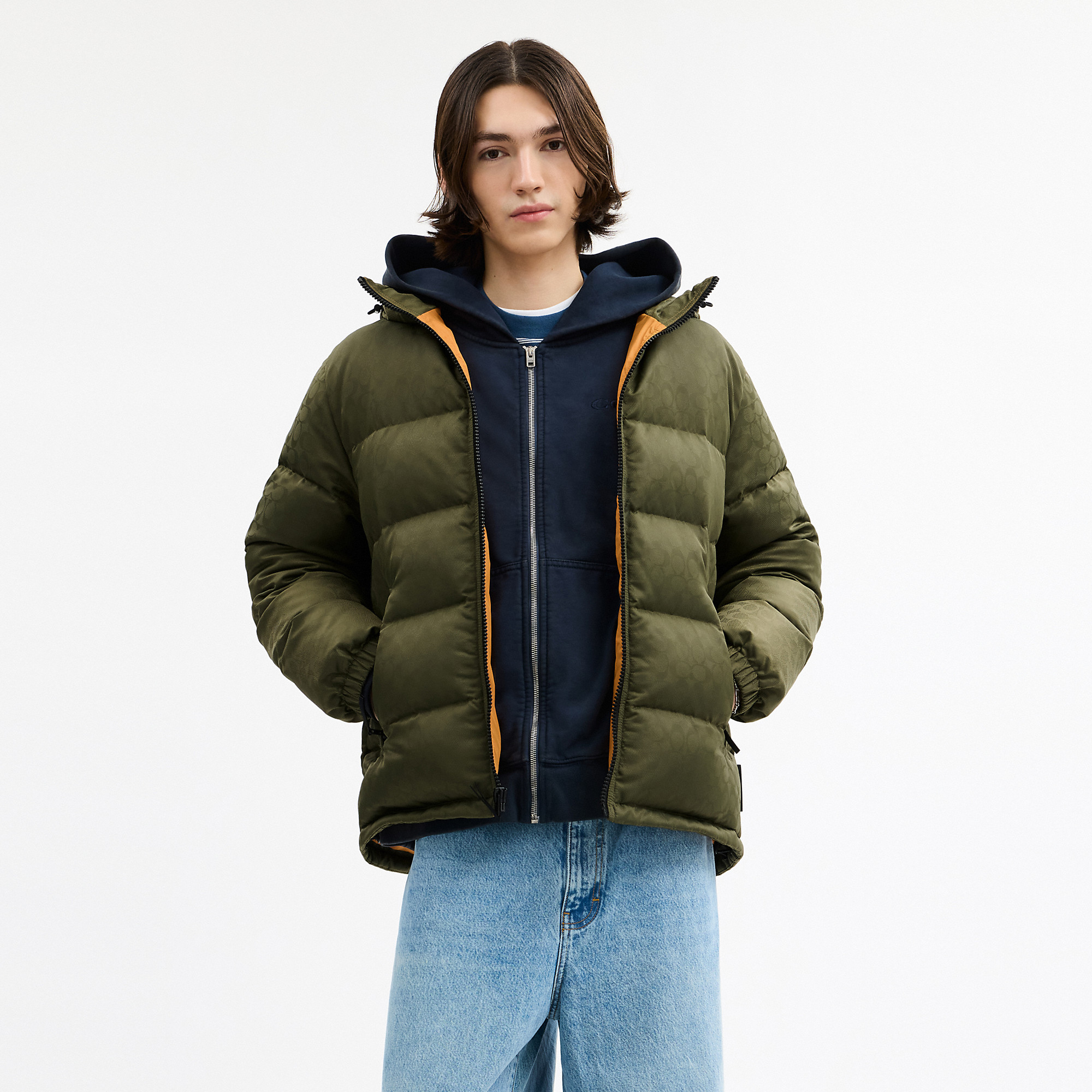 COACH OUTLET Tonal Signature Down Jacket
